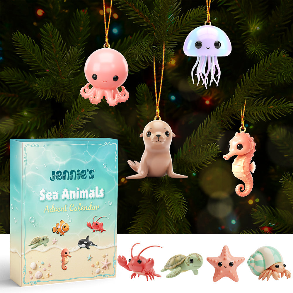 Unwrap Joy with Personalized Sea Animals Advent Calendar - Perfect Gift ...